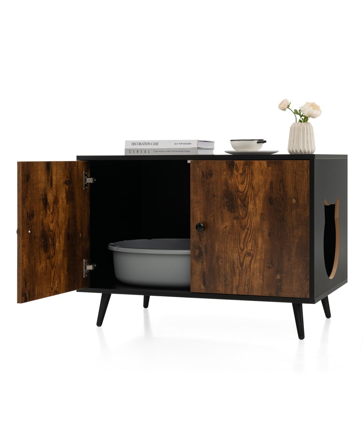 Click here for Cozito Cat Litter Box Enclosure Industrial Divider... prices