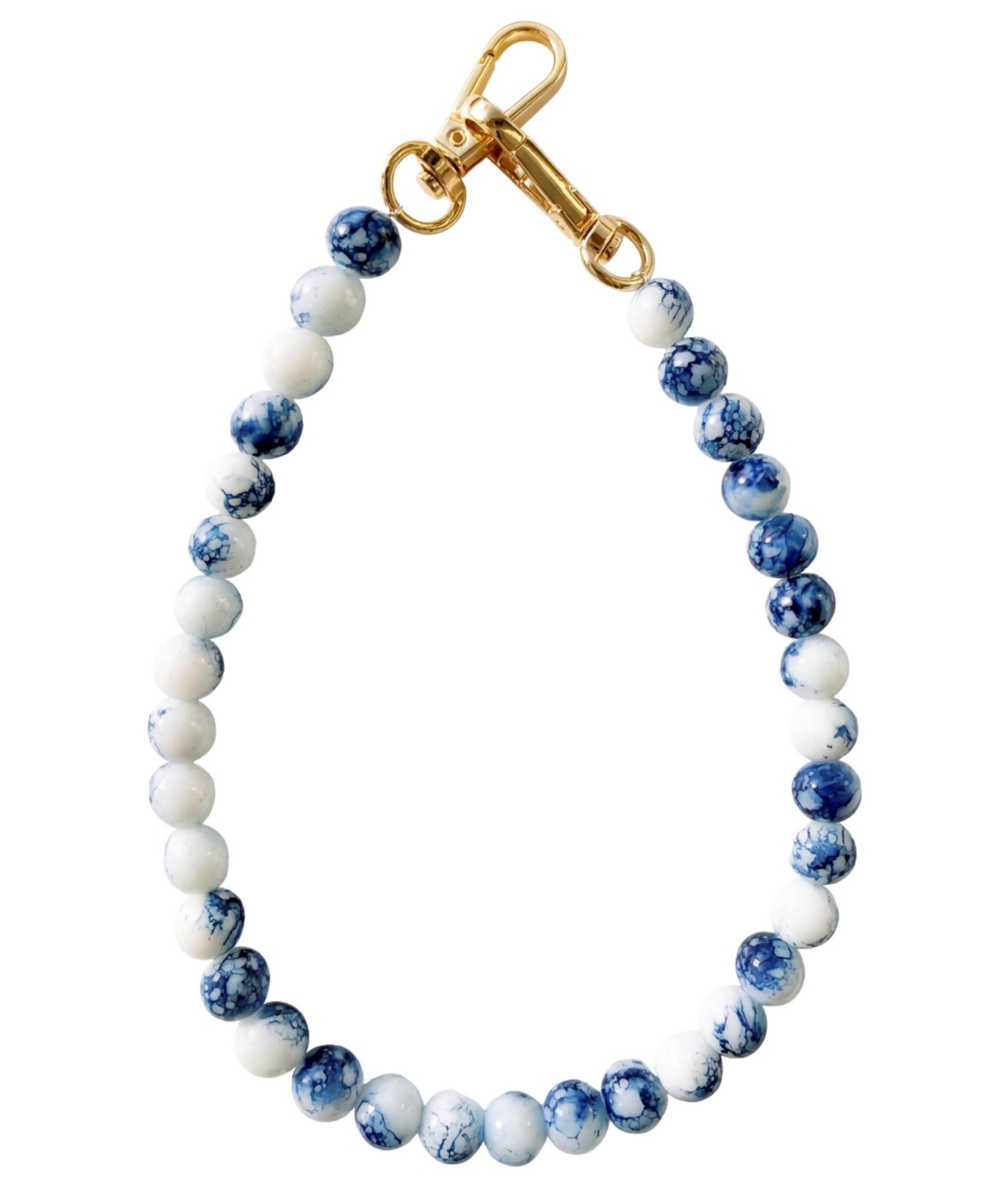 Click here for seree Beaded Bag Charm - Blue prices