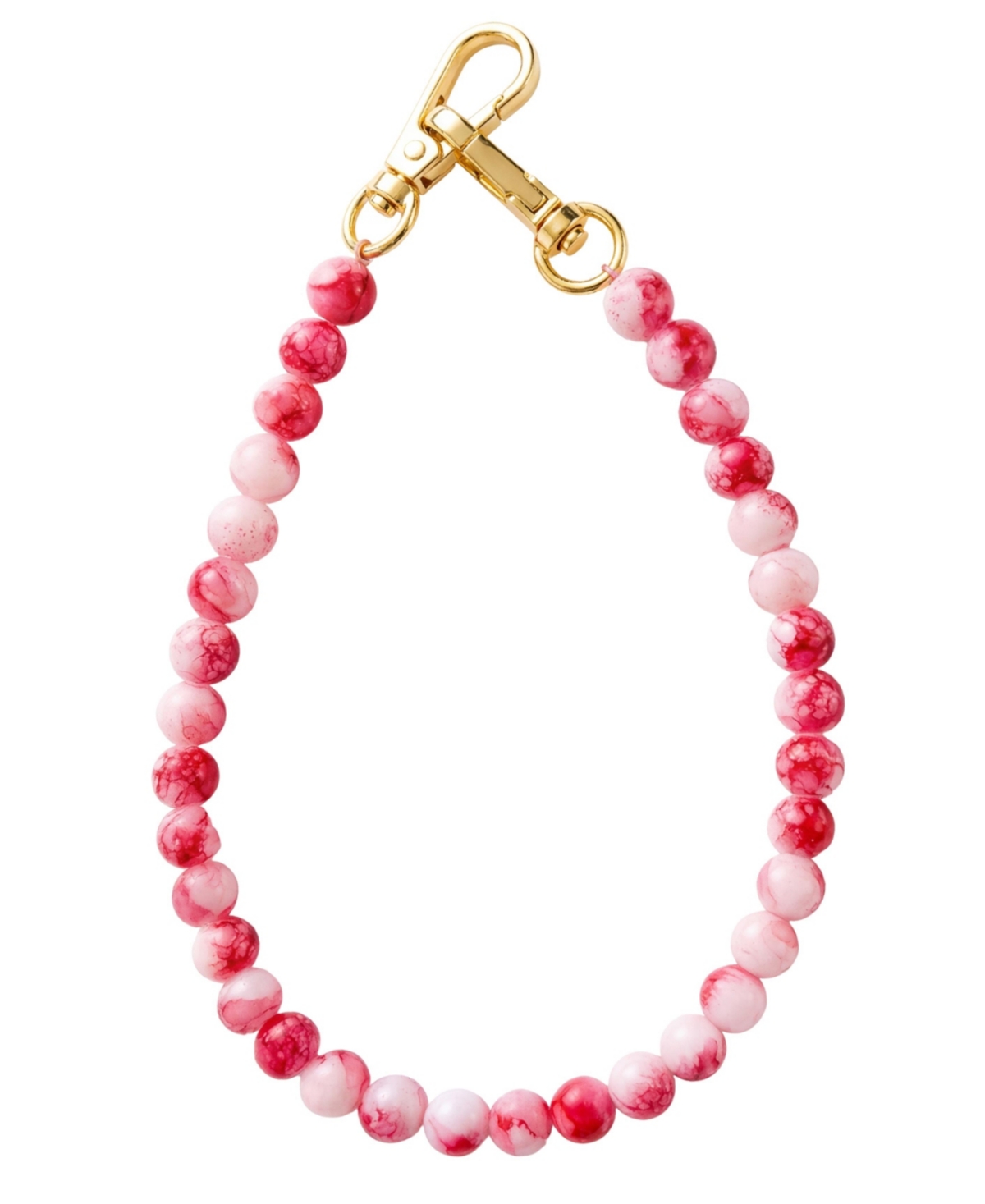Click here for seree Beaded Bag Charm - Pink prices