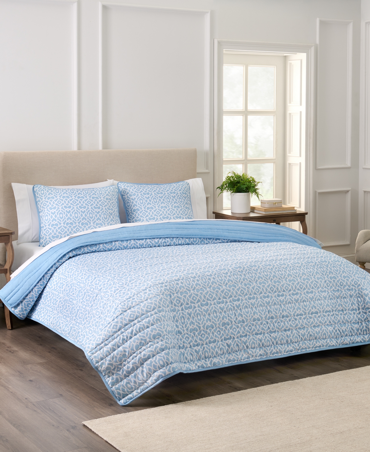 Click here for Waverly Kaidyn Print Microfiber 3-Pc. Quilt Set  Q... prices