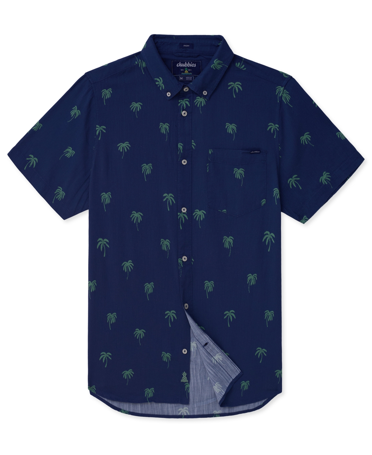 Click here for Chubbies Mens The Nighttime Palm Printed Shirt - N... prices