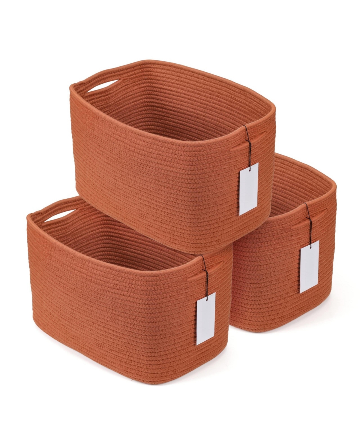 Click here for Gnuadz 3pc Cotton Rope Woven Storage Basket Bins f... prices