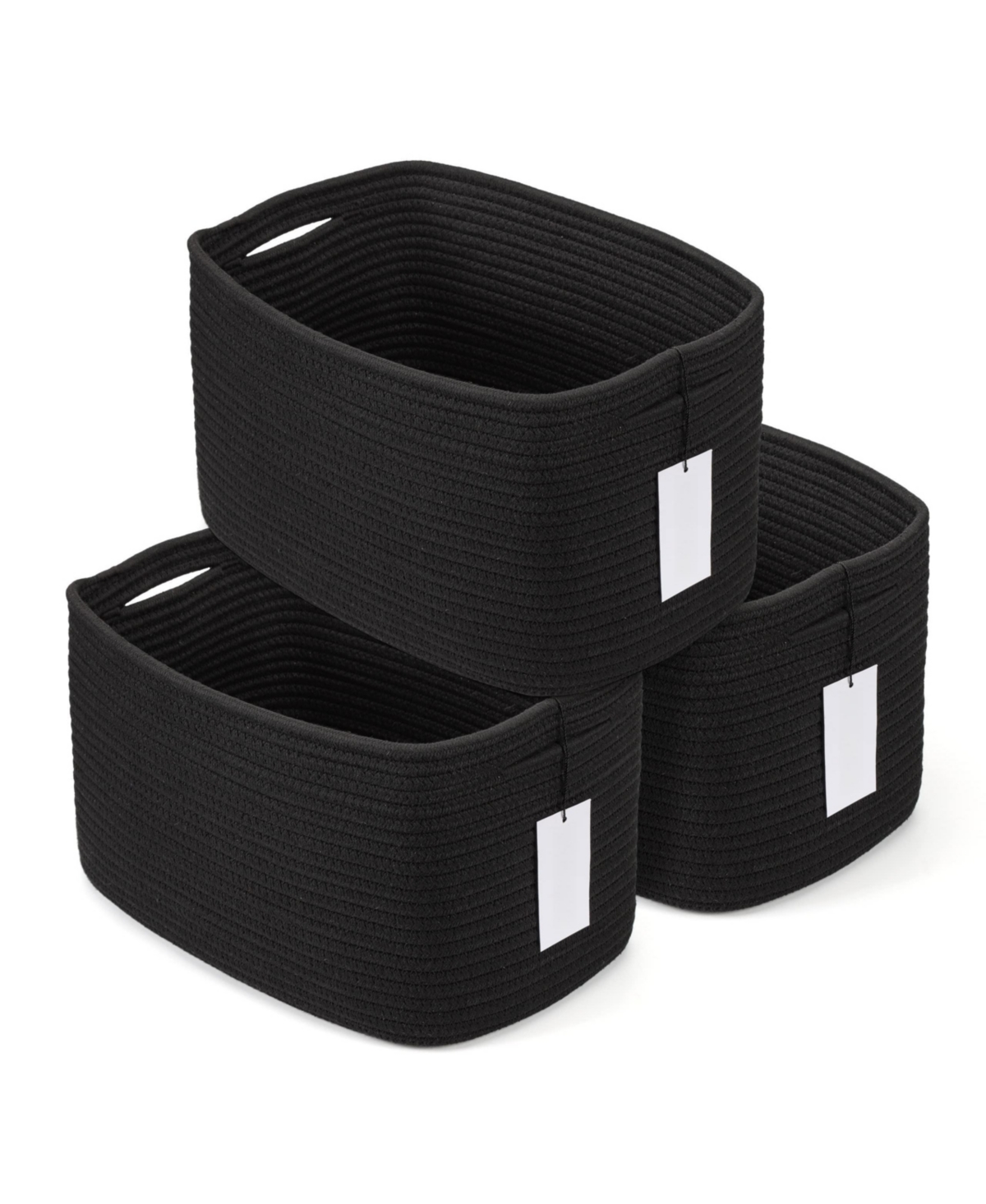 Click here for Gnuadz 3pc Cotton Rope Woven Storage Basket Bins f... prices