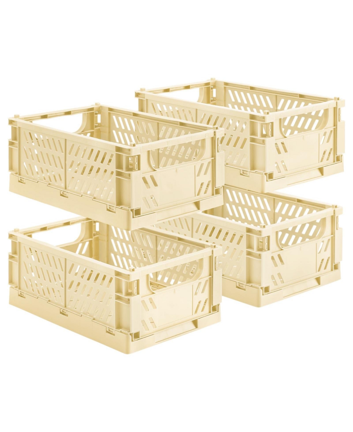 Click here for Gnuadz 4Pack Plastic Storage Baskets Collapsible C... prices