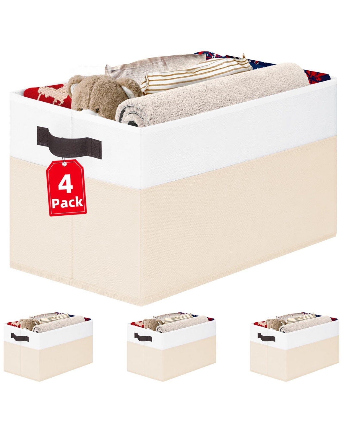 Click here for Gnuadz Fabric Collapsible Storage Baskets With Han... prices