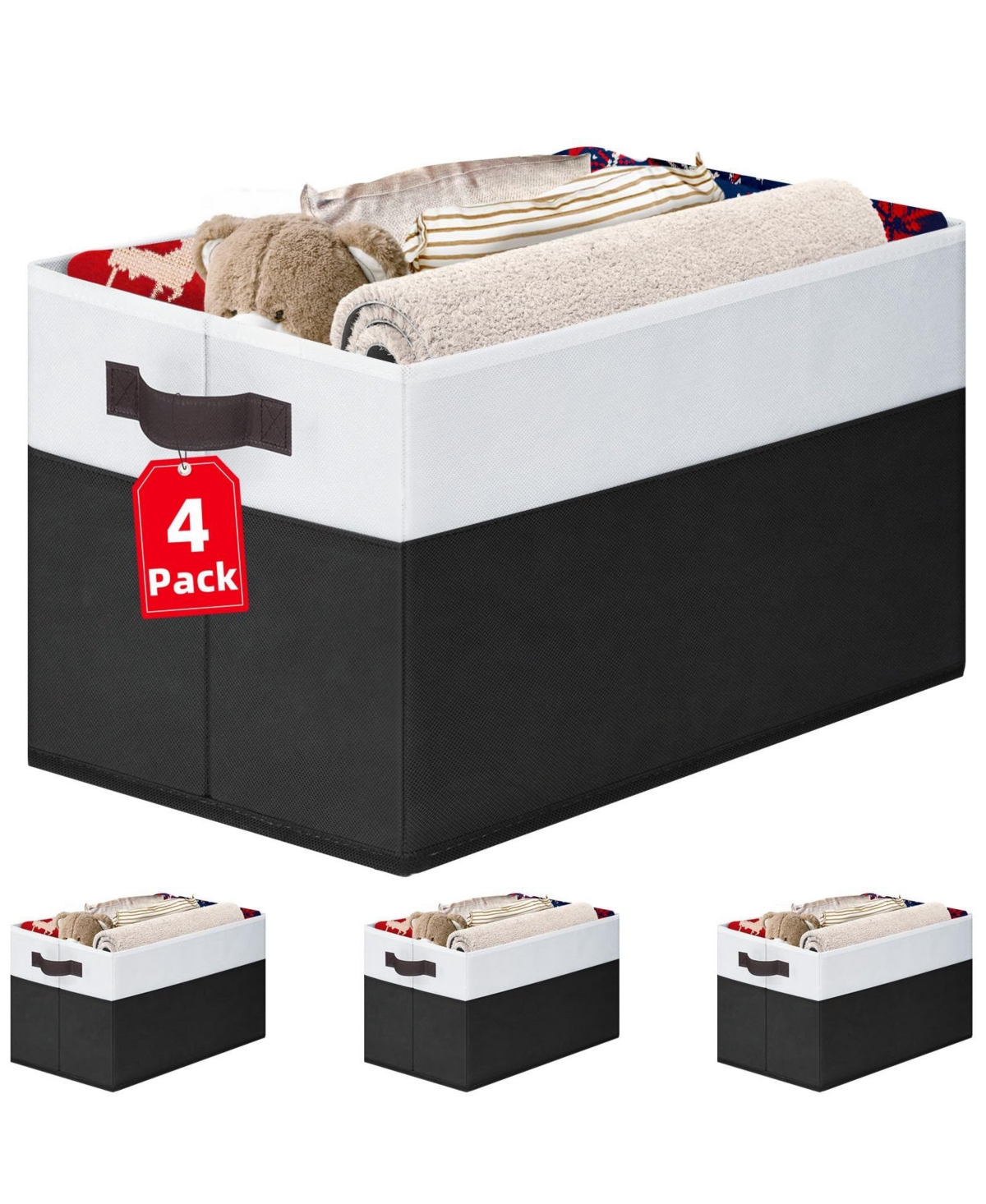 Click here for Gnuadz Fabric Collapsible Storage Baskets With Han... prices