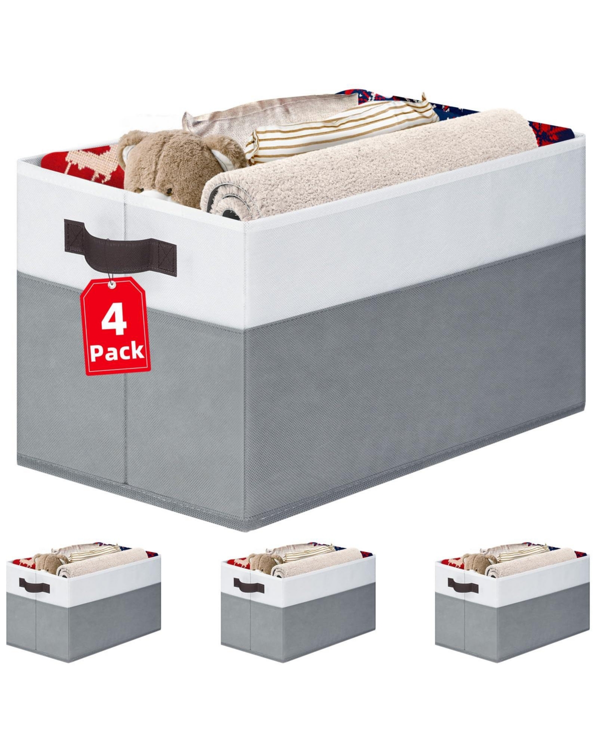 Click here for Gnuadz Fabric Collapsible Storage Baskets With Han... prices