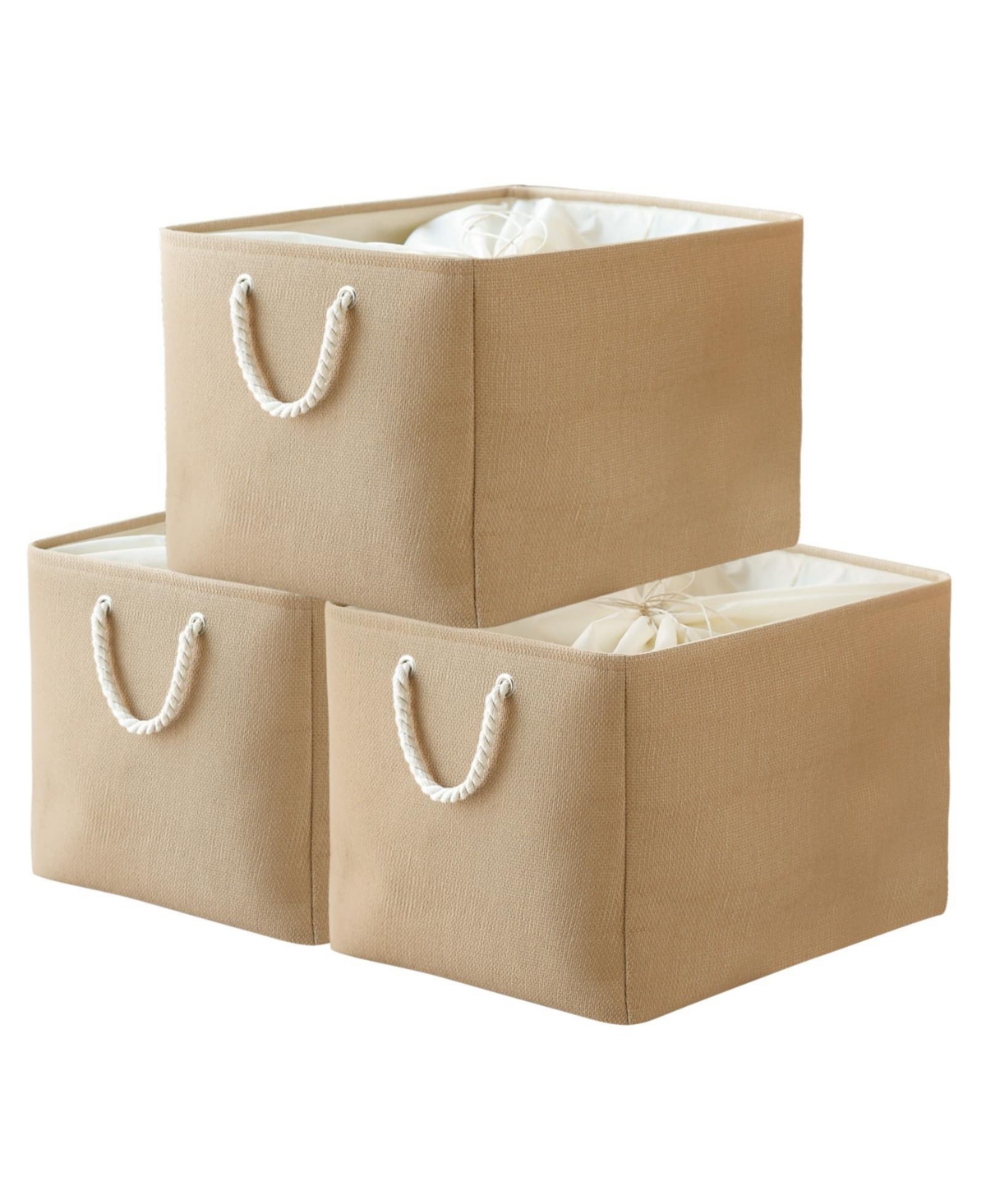 Click here for Gnuadz 3pack Storage Bins Canvas Basket Organizer... prices