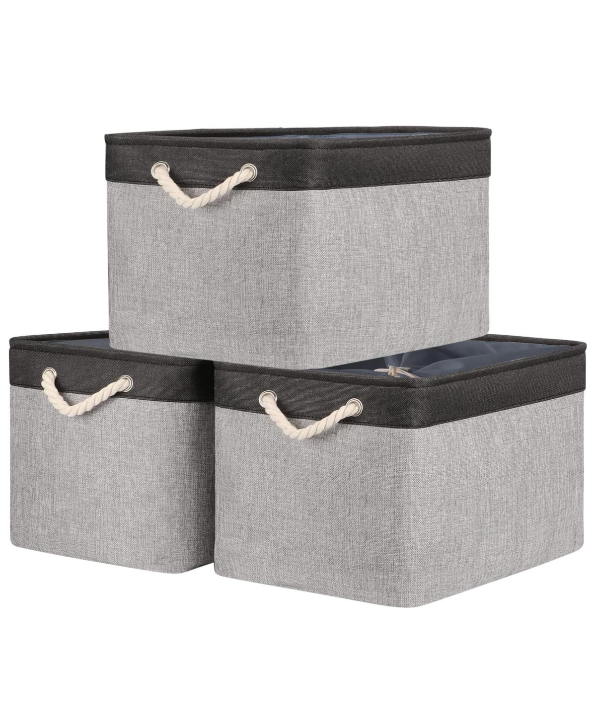 Click here for Gnuadz 3pack Storage Bins Canvas Basket Organizer... prices