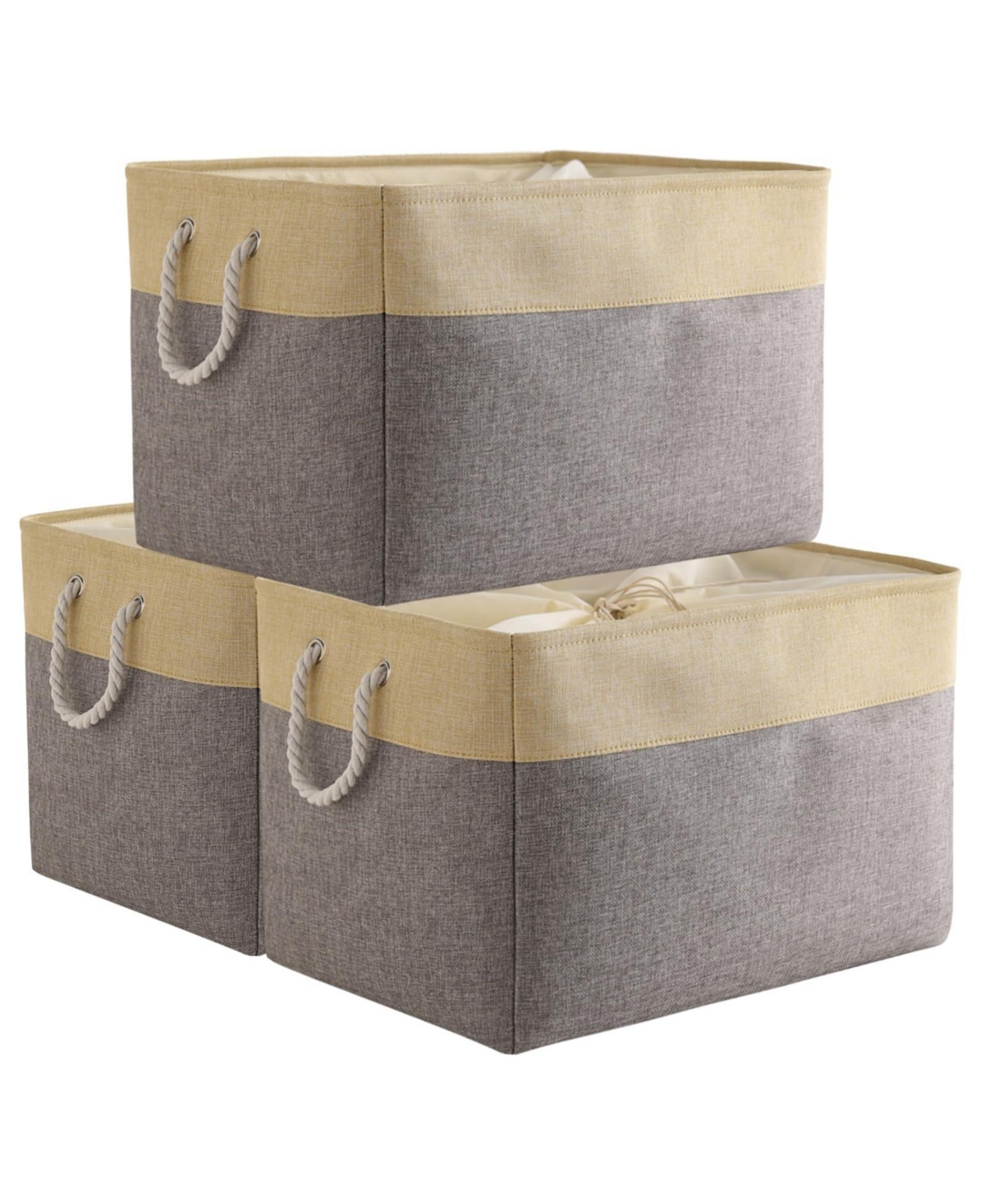 Click here for Gnuadz 3pack Storage Bins Canvas Basket Organizer... prices