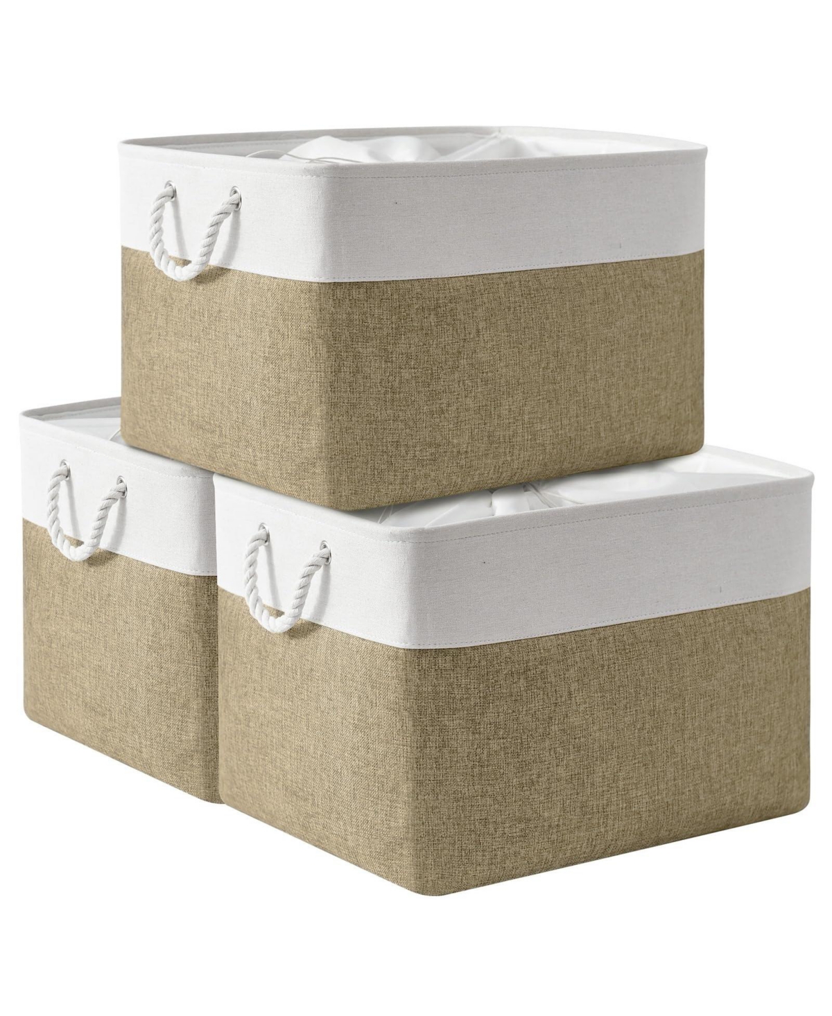 Click here for Gnuadz 3pack Storage Bins Canvas Basket Organizer... prices