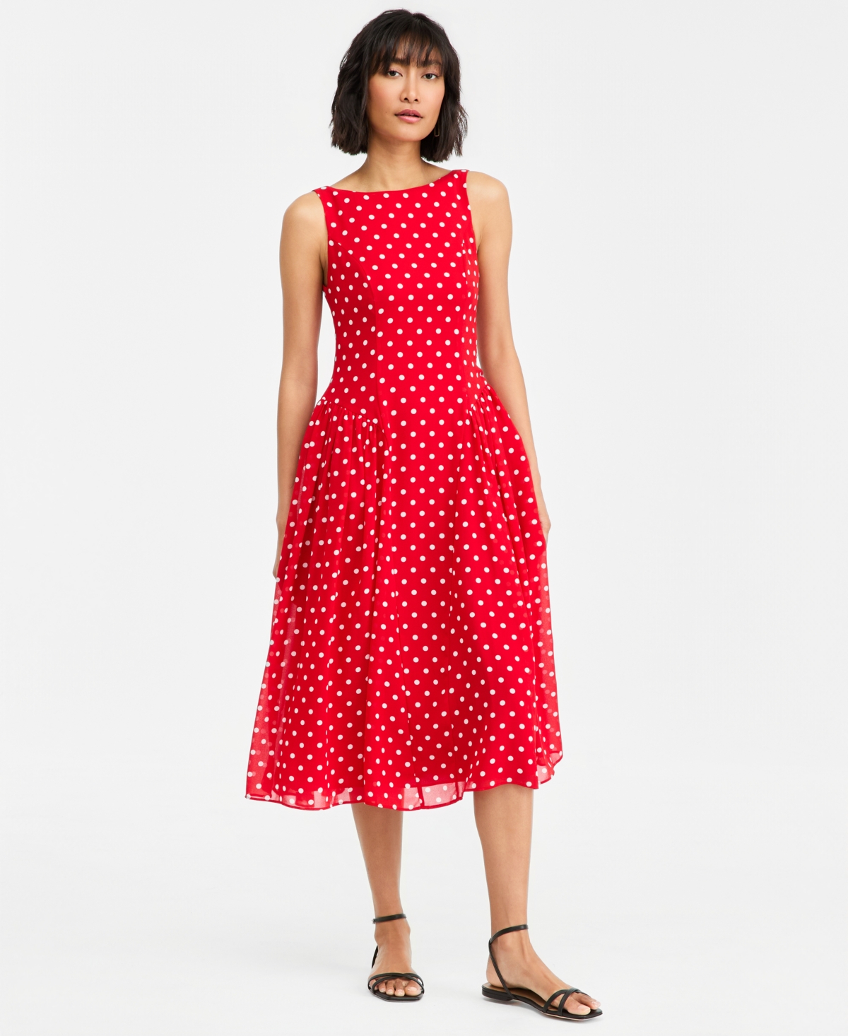 Click here for On 34th Womens Drop-Waist Midi Dress  Macys Exclus... prices