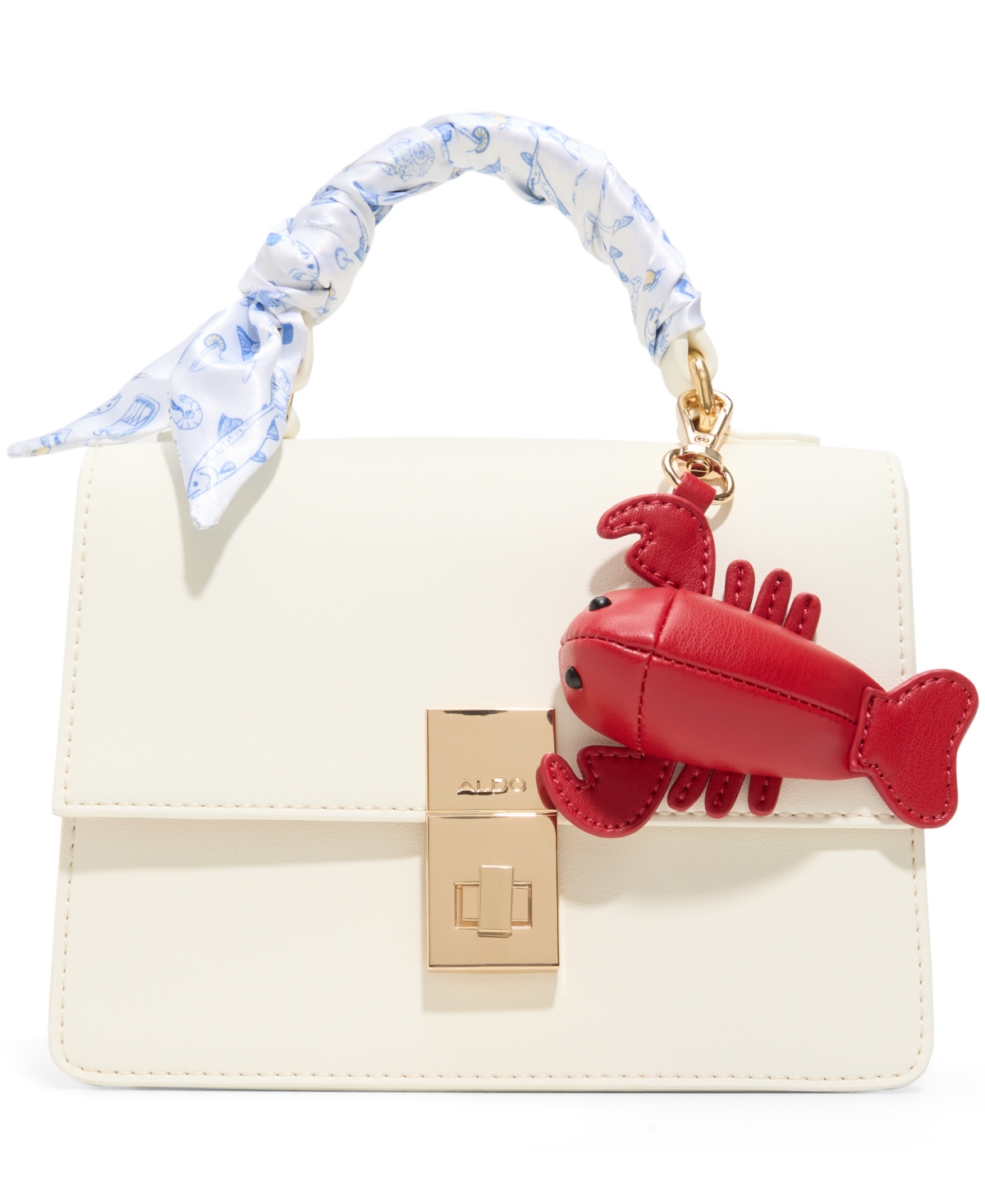 Click here for Aldo Bovan Mini Top Handle Satchel Handbag - Embos... prices