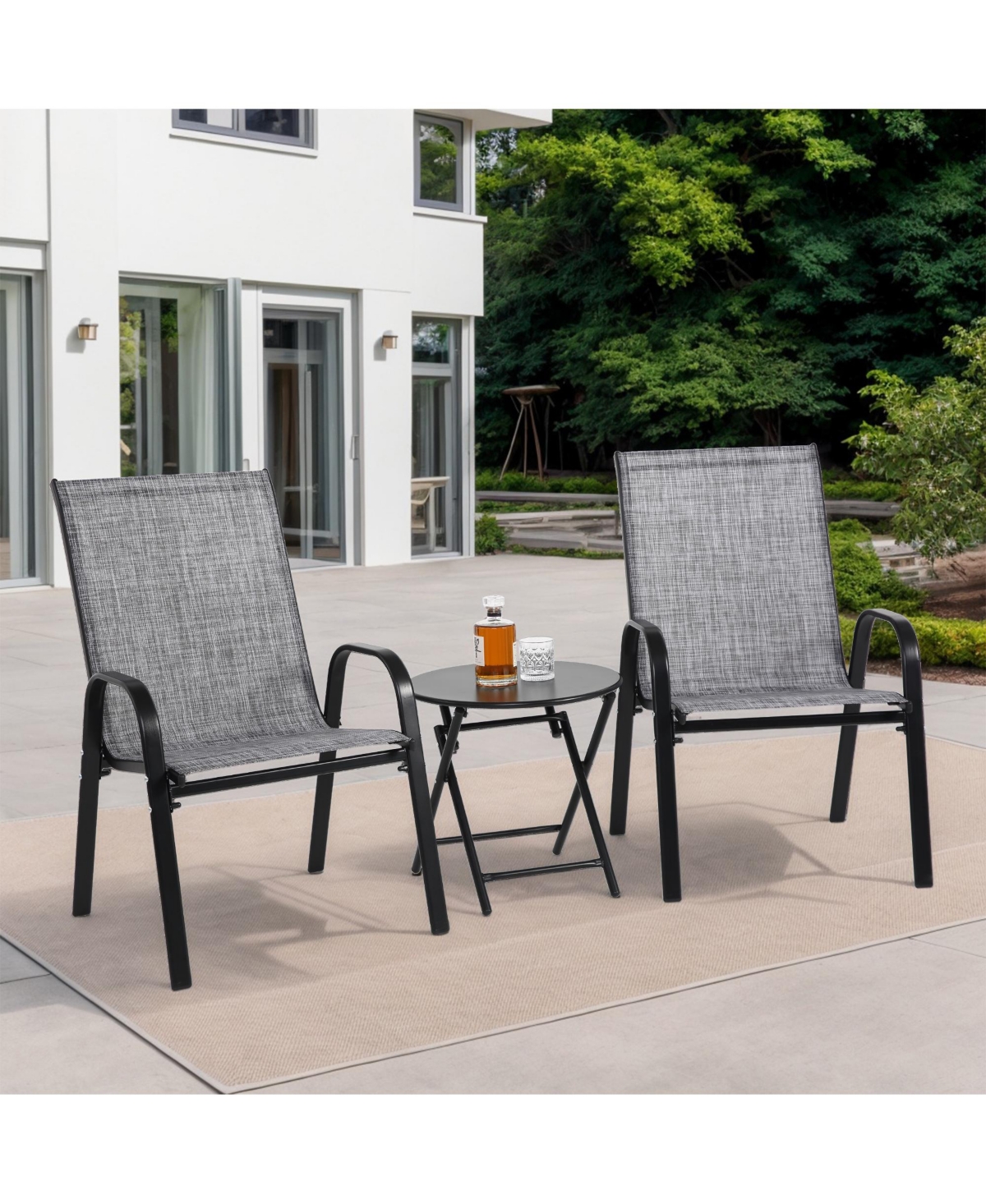 Click here for Flynama 3 Piece Patio set  Outdoor Camping Chairs... prices
