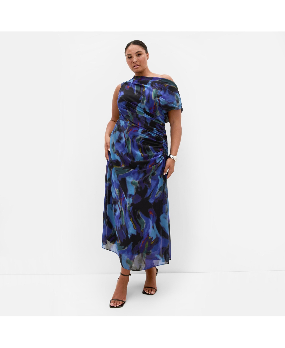 Click here for City Chic Womens Haze Print Maxi Dress - Blue haze prices