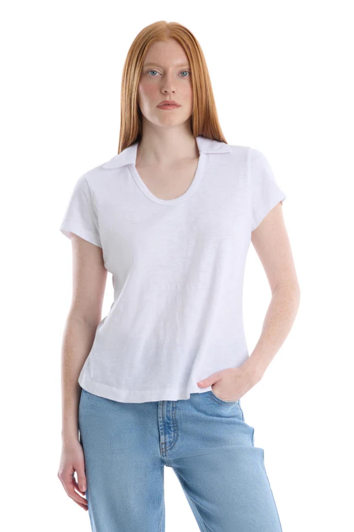 Click here for Wilt Womens Short Sleeve Polo Tee - White. prices