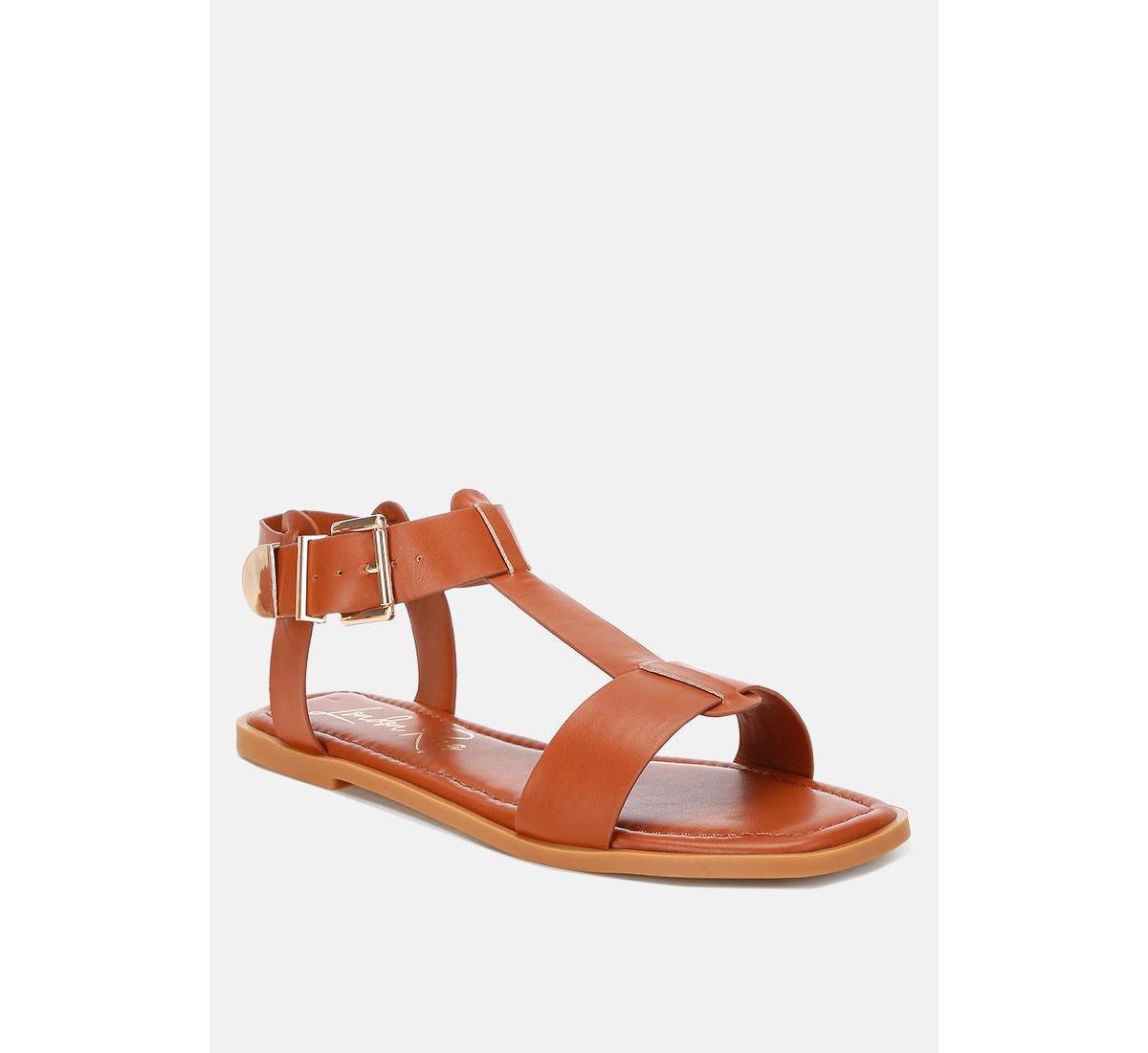 Click here for London Rag Womens Yumal Buckled Square Toe Flat Sa... prices