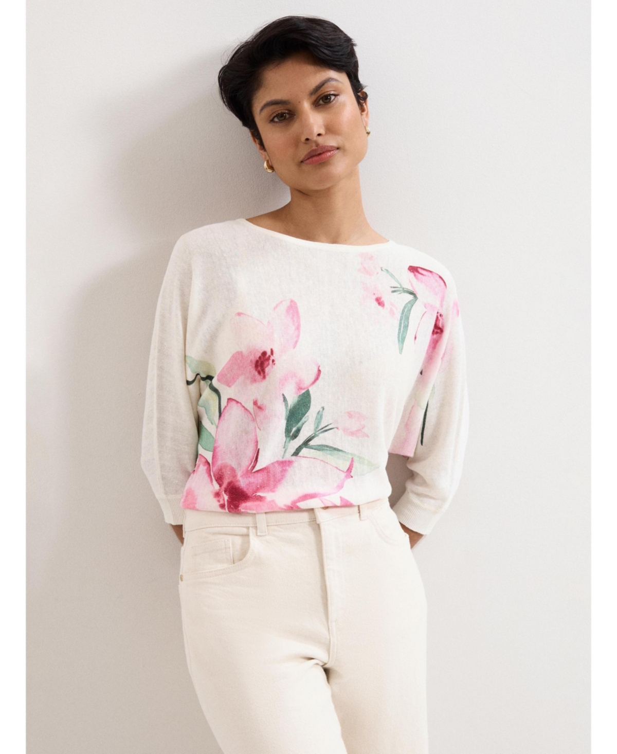 Click here for Phase Eight Womens Lorelei Boatneck Floral Jumper... prices