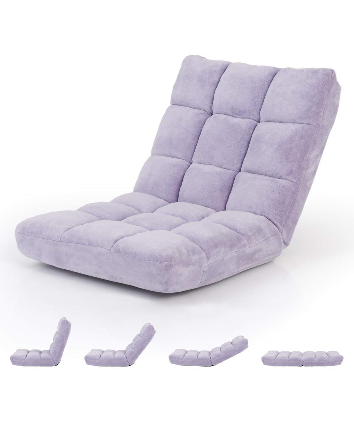 Click here for Gouun 14-Position Adjustable Floor Chair with Velv... prices