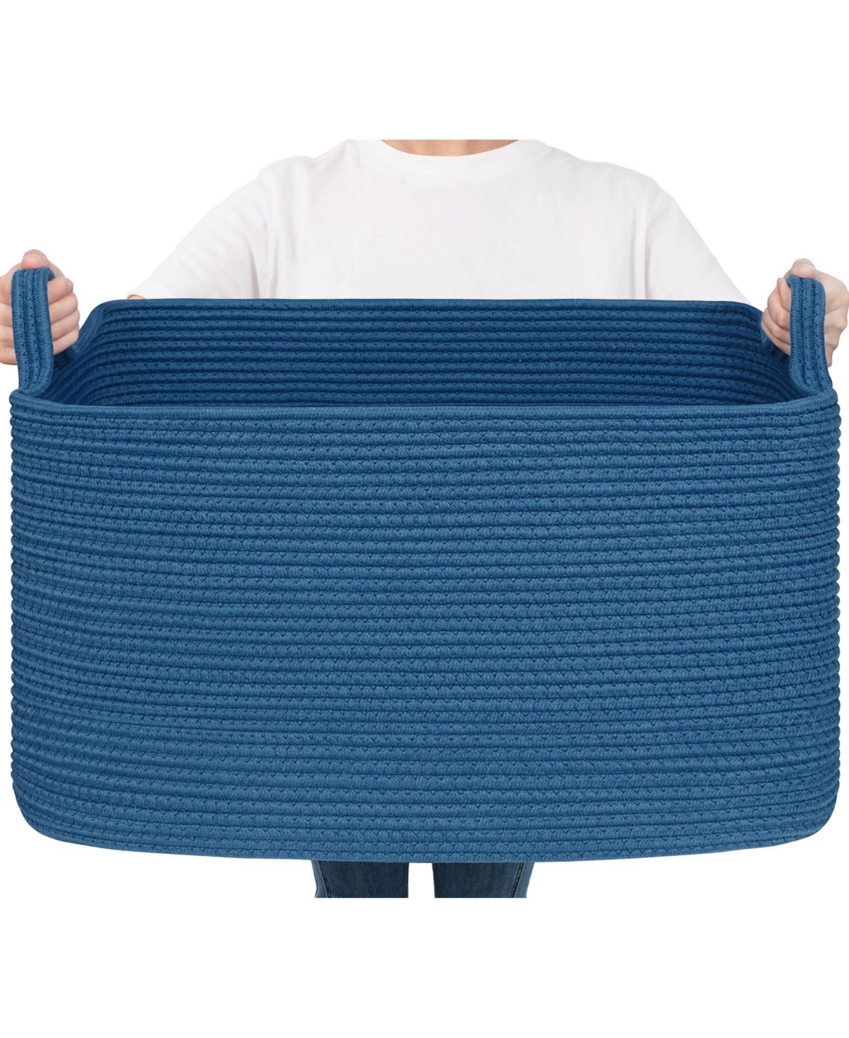 Click here for Gnuadz Woven Rope Storage Basket Rectangle - Dark... prices