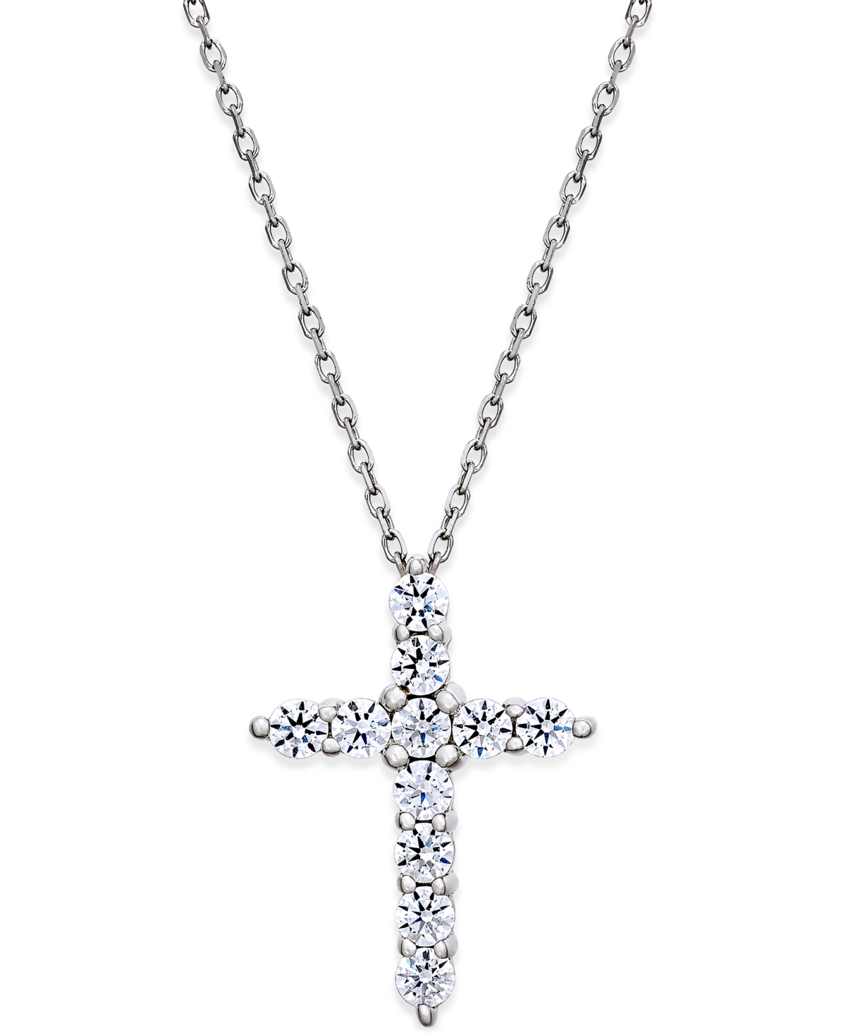Click here for Diamond Cross Pendant Necklace (1/2 ct. t.w.) in 1... prices