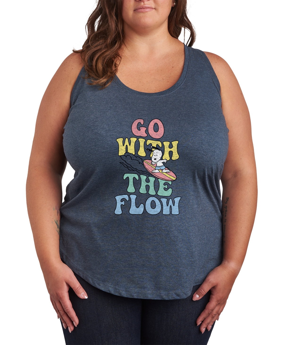 Click here for Hybrid Apparel Plus Size Peanuts Go with the Flow... prices