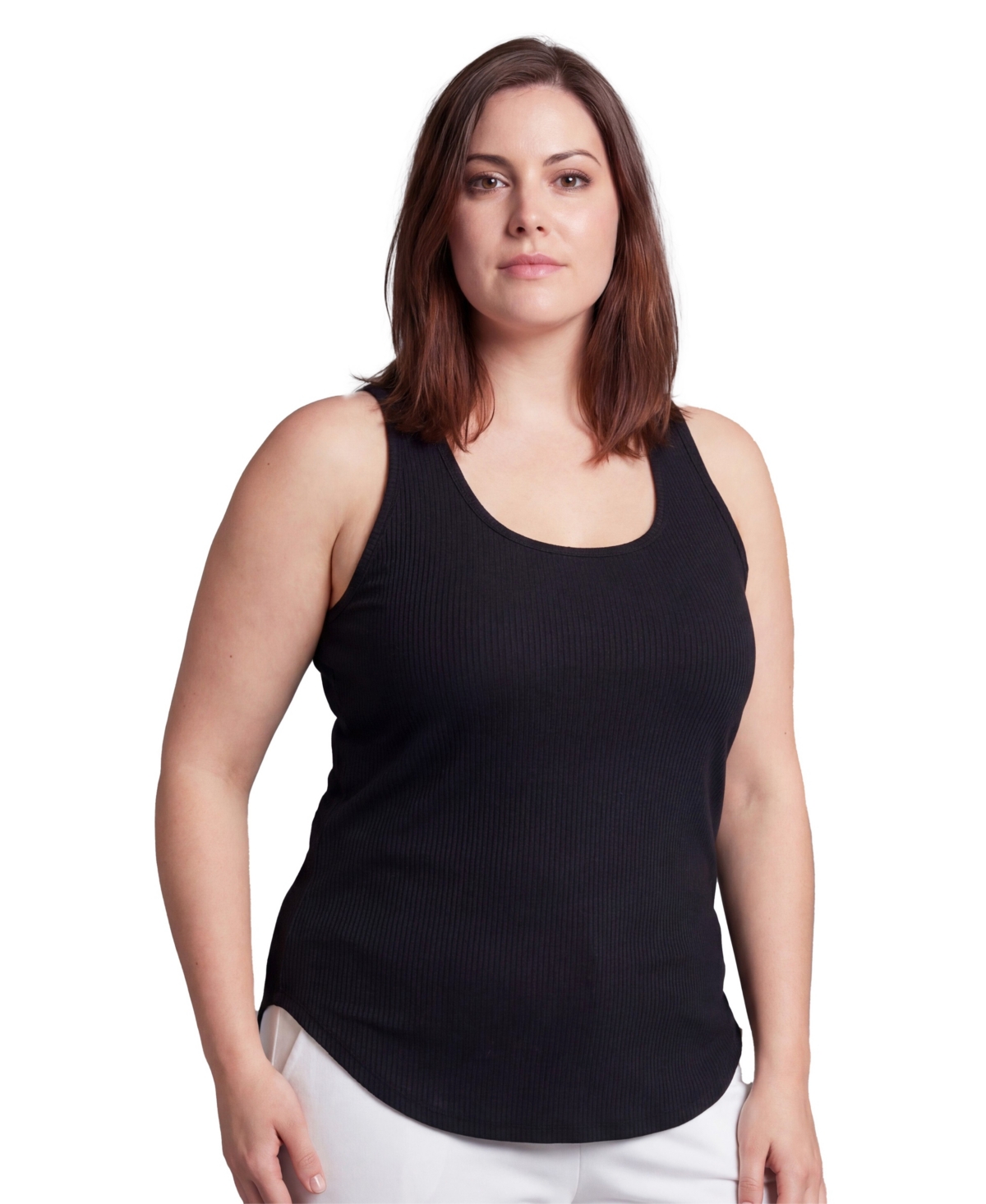 Click here for 24seven Comfort Apparel Plus Size Curvy Ribbed Kni... prices