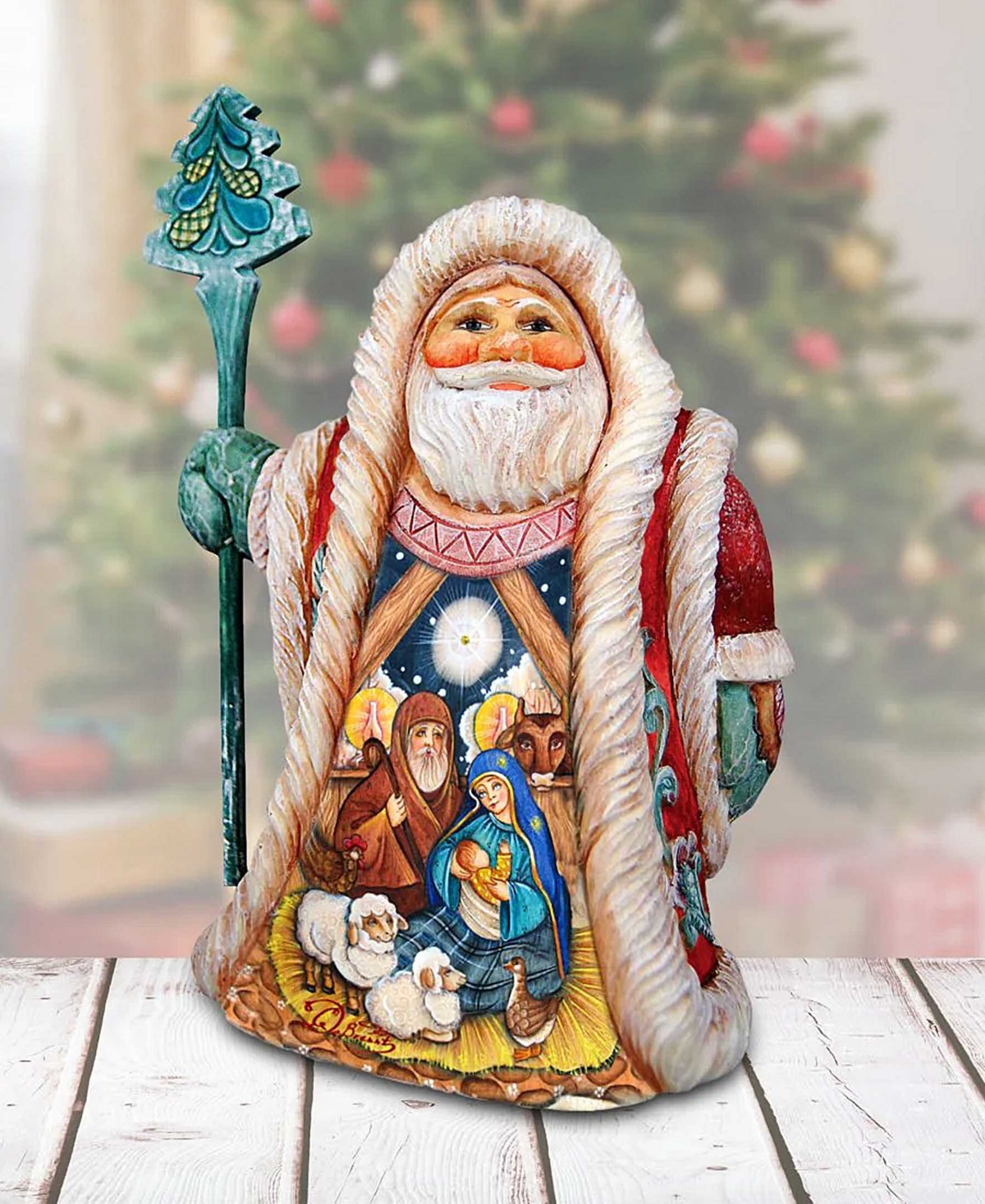 Click here for G.DeBrekht Holy Sculpture Regal Santa - Multi prices
