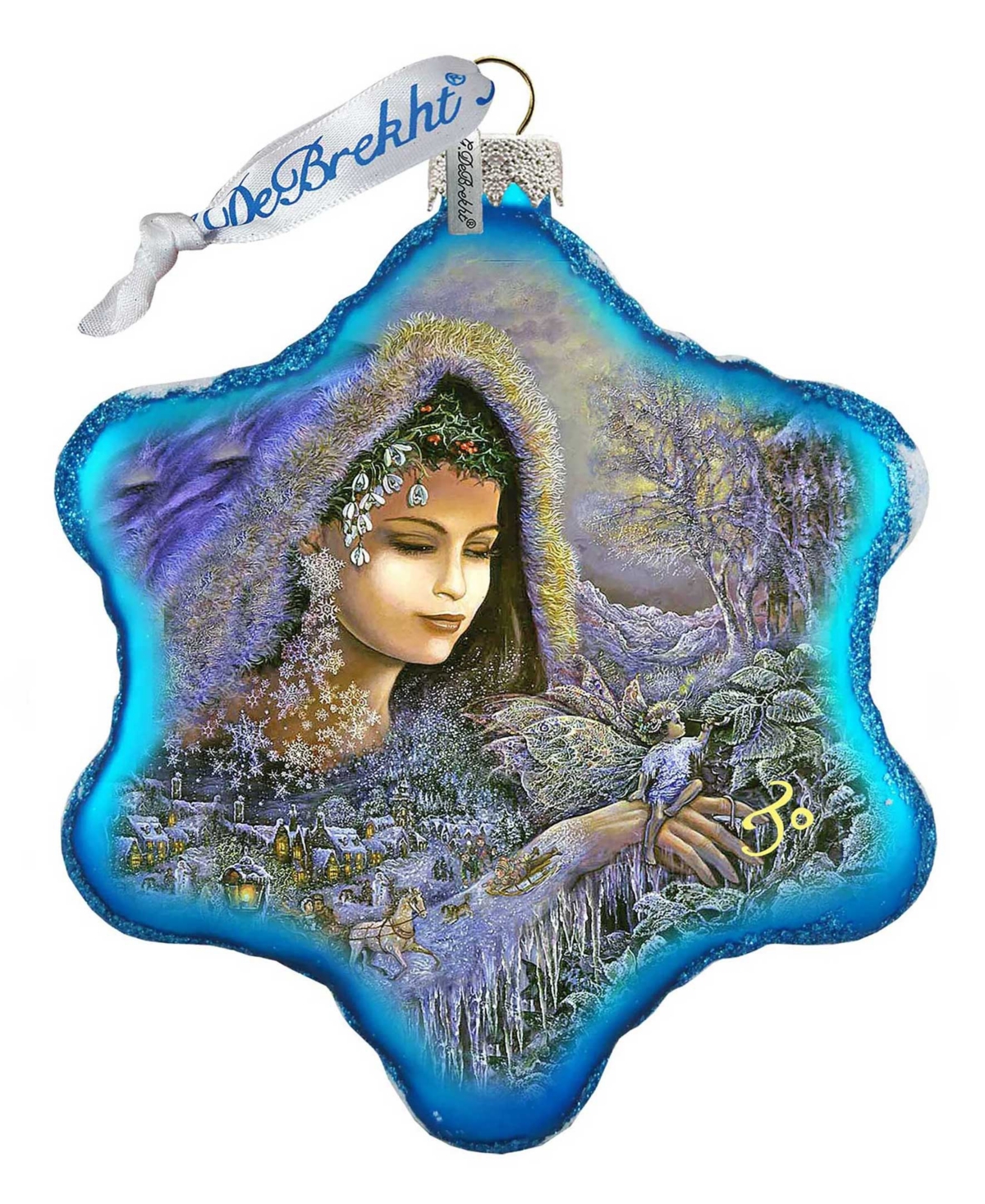 Click here for G.DeBrekht Winter Goddess Glass Ornament Holiday S... prices
