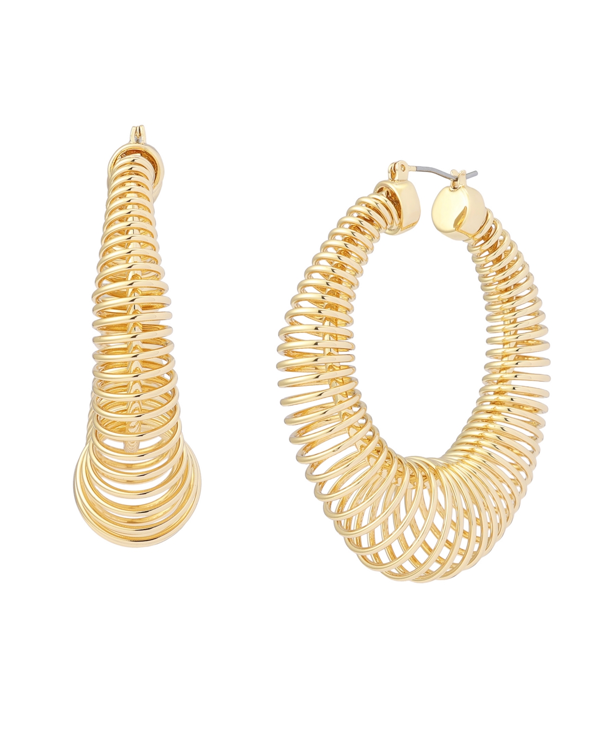 Click here for Robert Lee Morris Soho Gold Coiled Hoop Earrings -... prices