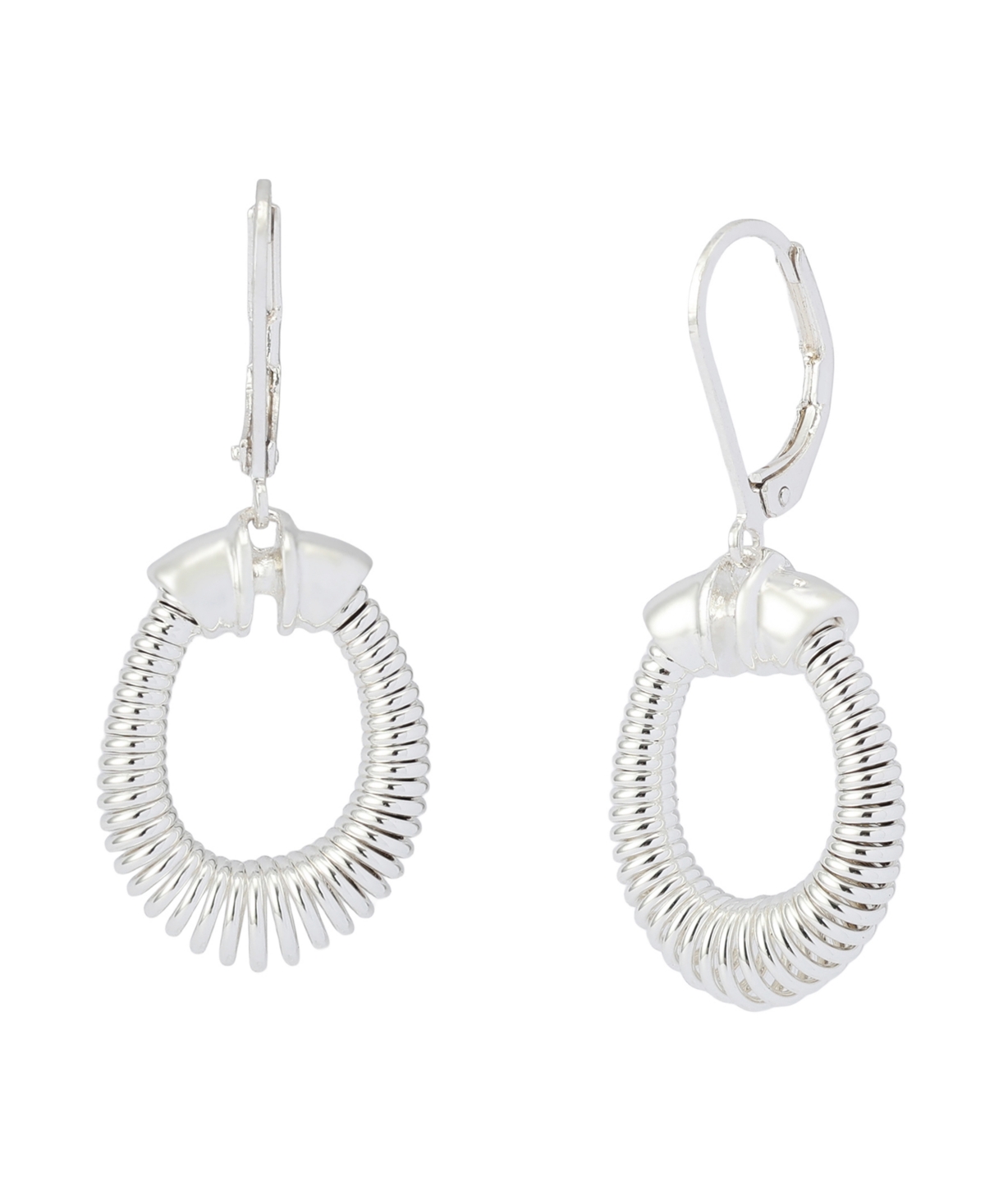 Click here for Robert Lee Morris Soho Coiled Drop Earrings - Silv... prices