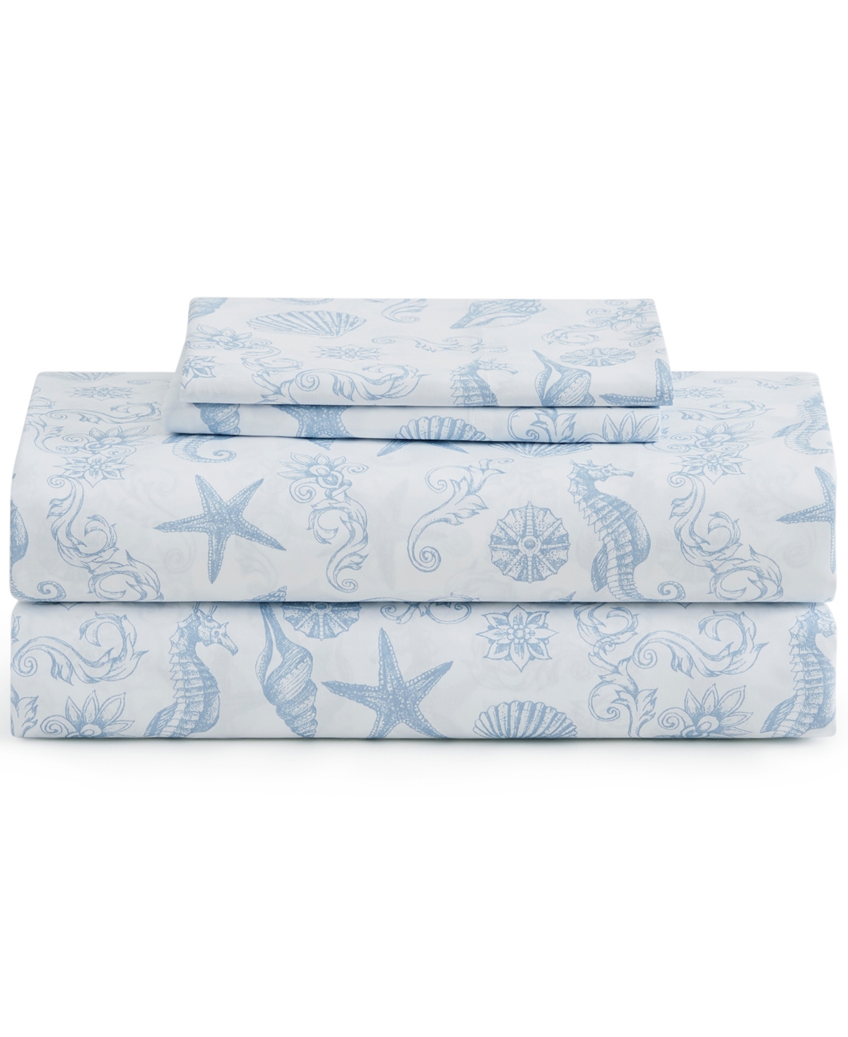 Click here for Caribbean Joe Coastal Pattern 4-Pc. Sheet Set  Kin... prices