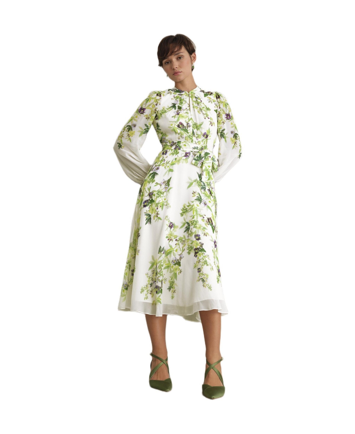 Click here for Hobbs London Womens Rae Dress - White prices