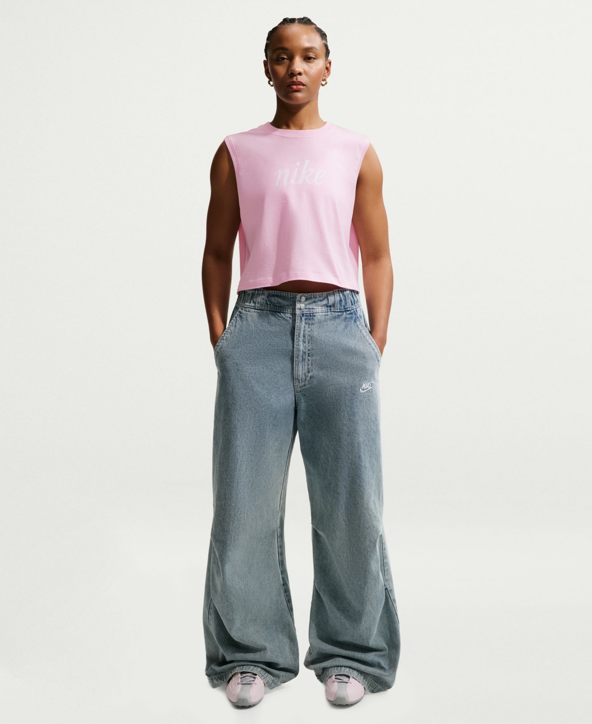 Click here for Nike Sportswear Club Womens Loose Cropped Tank Top... prices