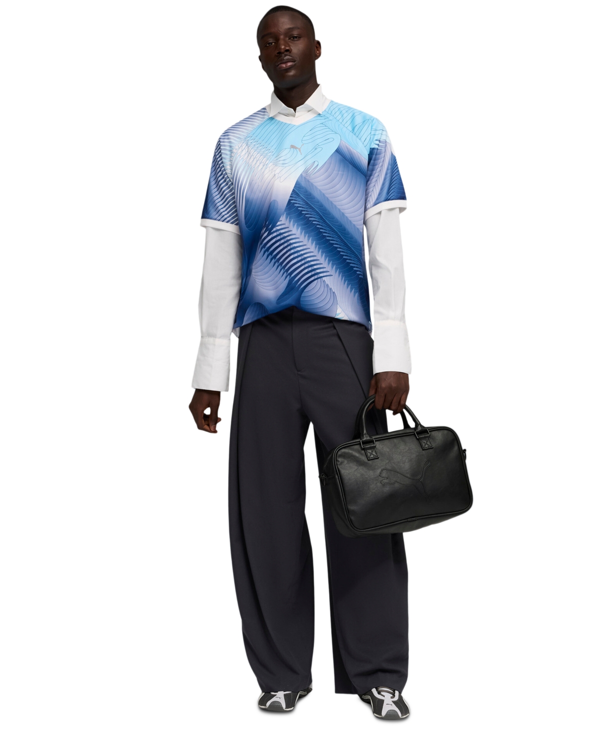 Click here for Puma Mens Printed Crewneck Jersey T-shirts - Vibra... prices