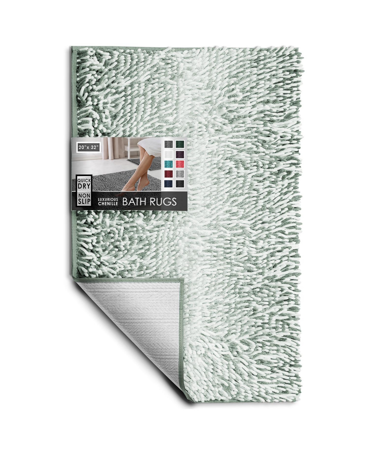 Click here for Ultra-Soft Chenille Bath Rug  Quick-Dry  Machine-W... prices
