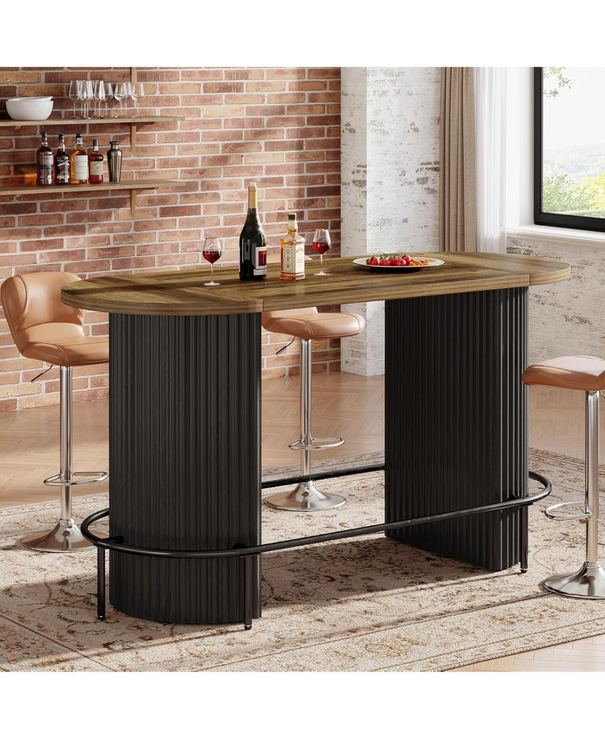 Click here for Tribesigns Bar Table  Modern Industrial Counter He... prices