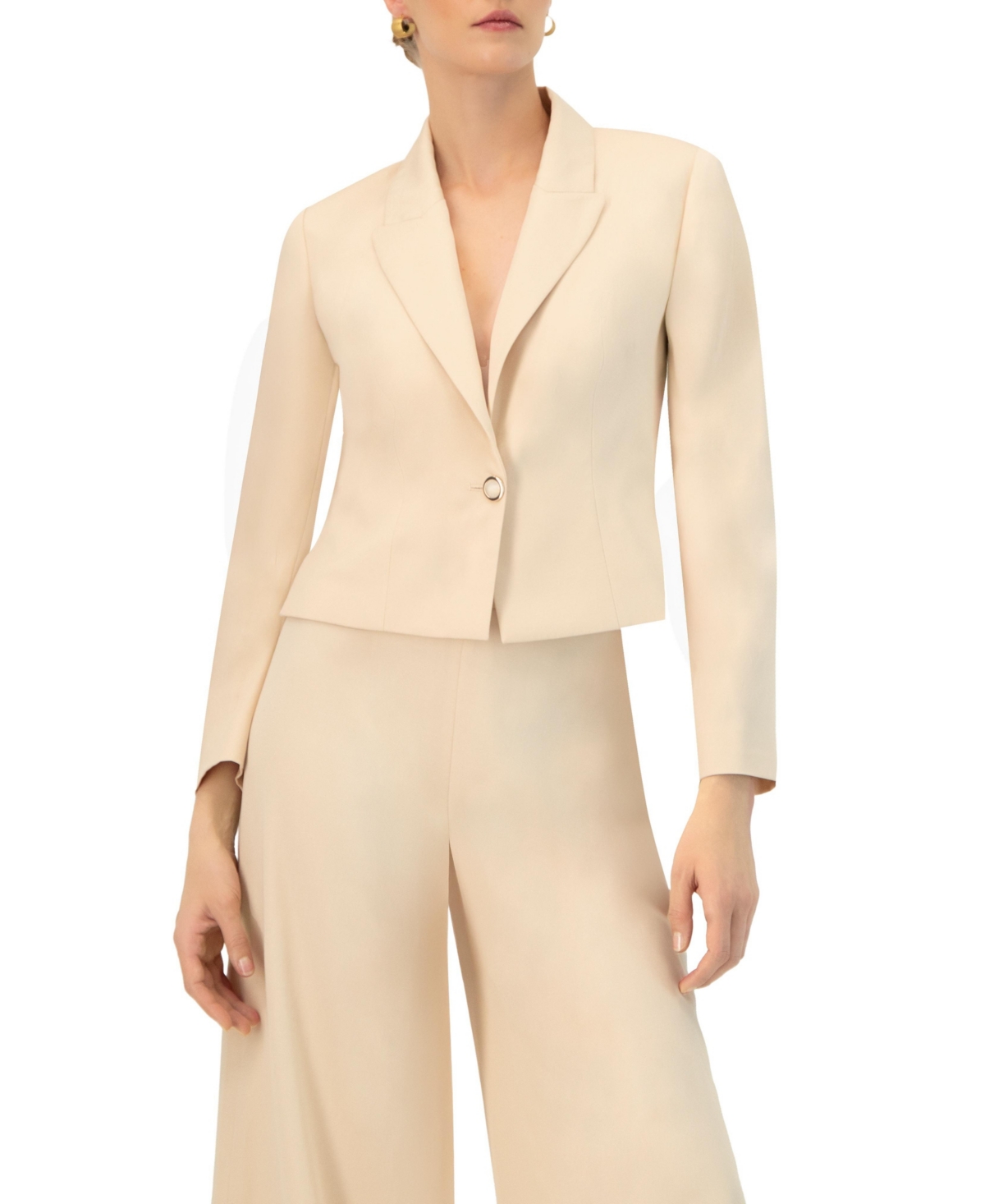 Click here for Ivonne Womens Tailored Single-Button Blazer - Sand prices