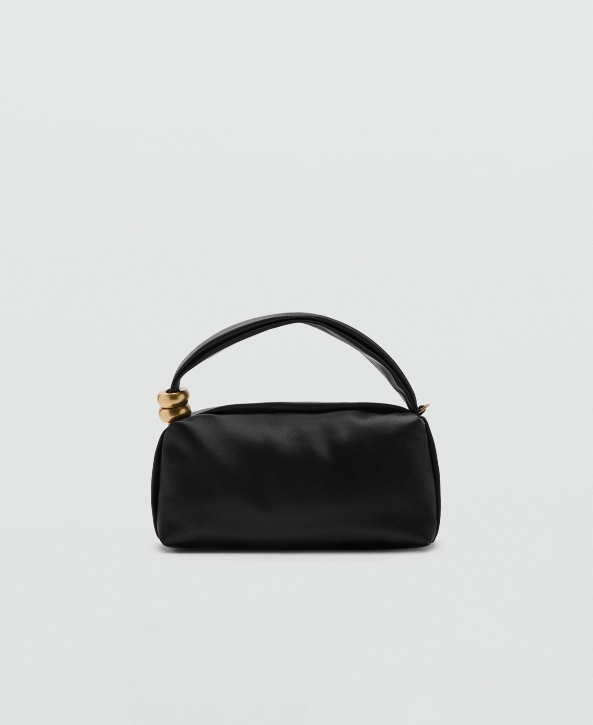 Click here for Mango Womens Metallic Detail Handbag - Black prices