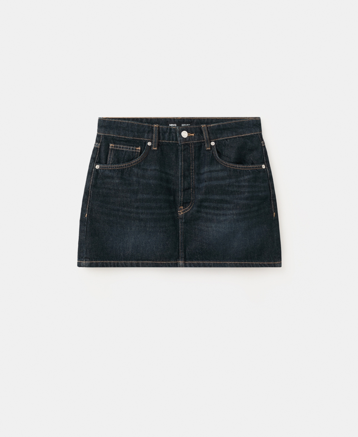 Click here for Mango Womens Low-Rise Denim Mini Skirt - Dark Blue prices