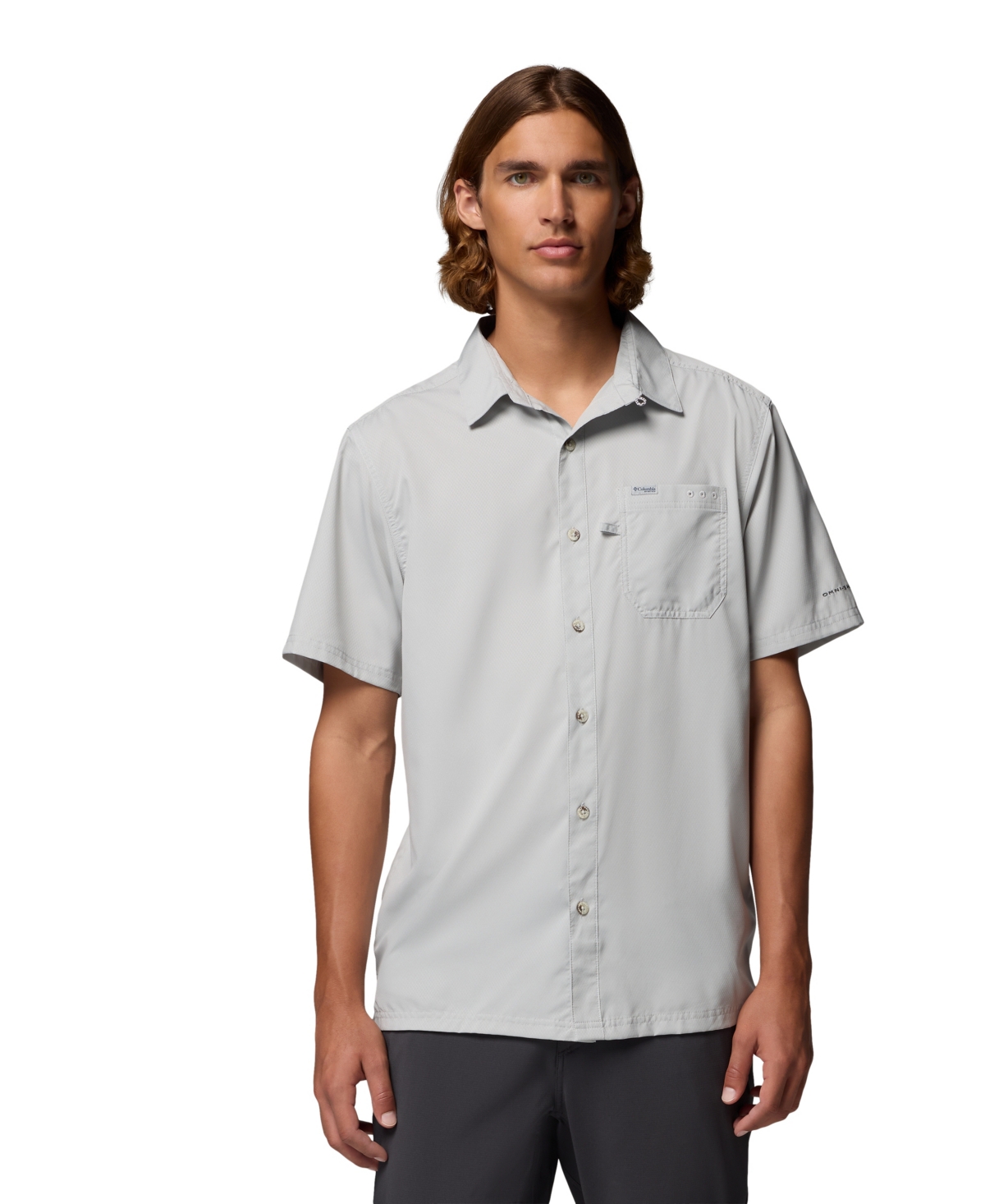 Click here for Columbia Mens Slack Tide Camp Shirt - Cool Gray prices