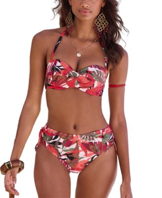 Click here for Womens Tropical Print Bikini Swimsuit Top Bottom prices