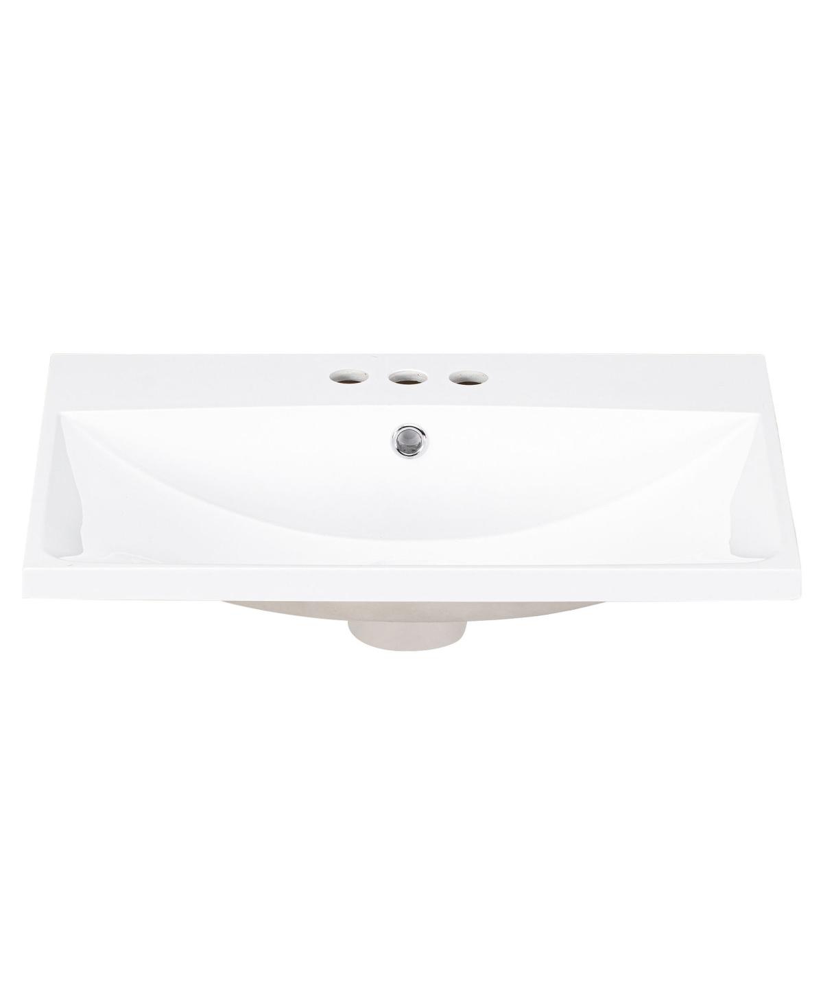 Click here for Sillysis Rectangular Ceramic Vanity Top with Sink... prices