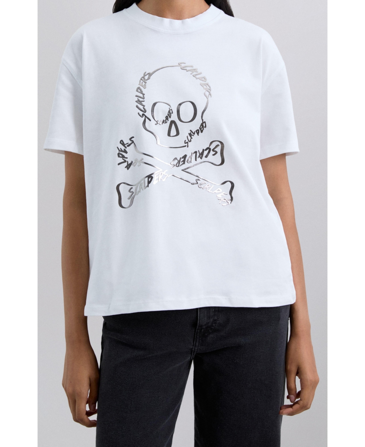 Click here for Scalpers Womens Sign Tee - White prices