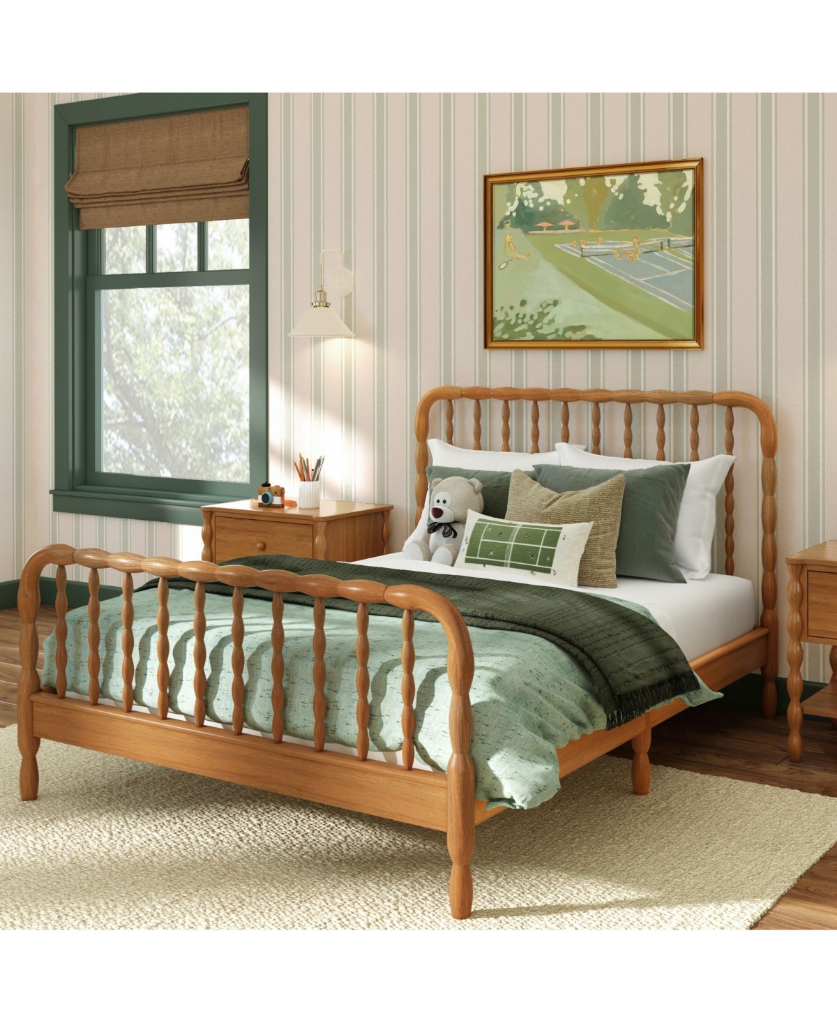 Click here for Max & Lily Jenny Lind Full Bed - Pecan prices