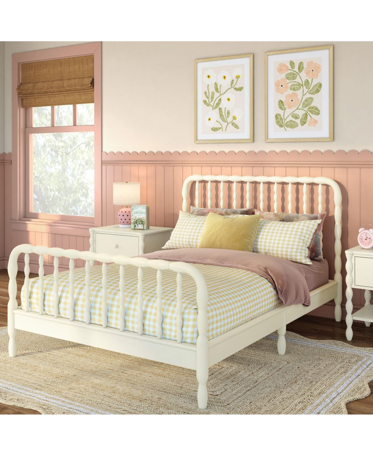 Click here for Max & Lily Jenny Lind Full Bed - Linen white prices