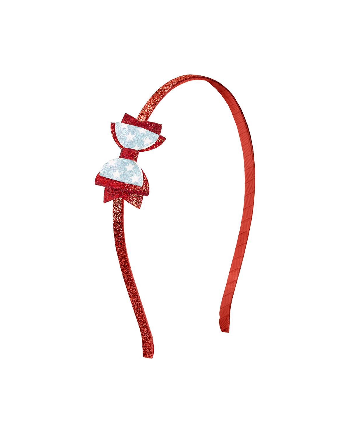 Click here for Sweet Wink Little and Big Girls Glitter Flag Bow H... prices