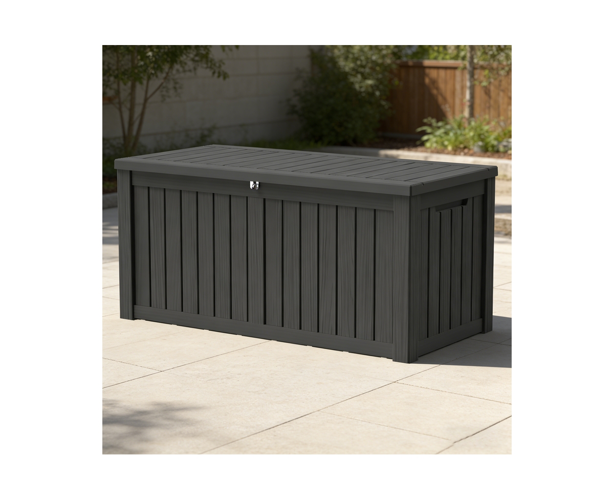 Click here for sumyeg Large Resin Outdoor Storage Deck Box - Blac... prices