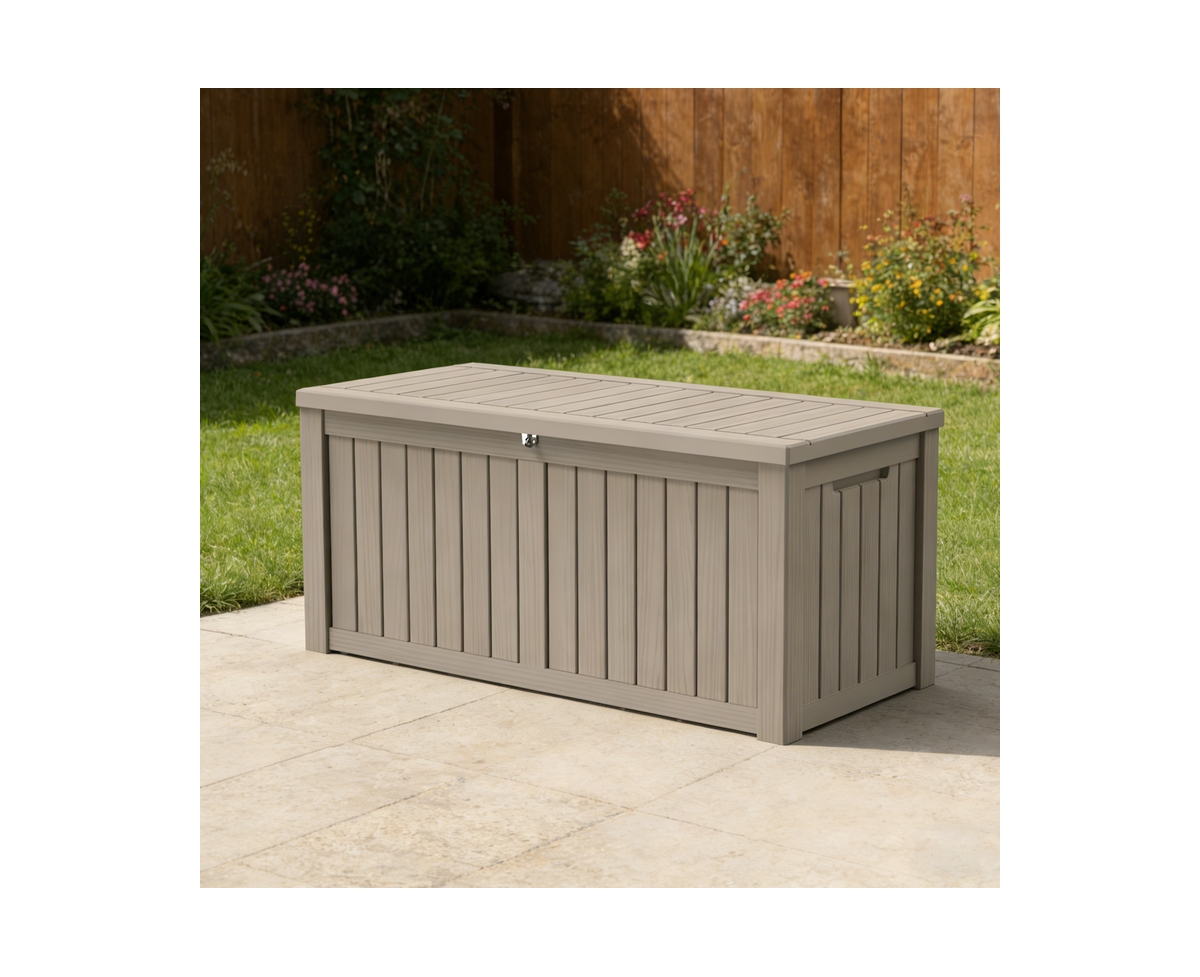 Click here for sumyeg Large Resin Outdoor Storage Deck Box - Ligh... prices