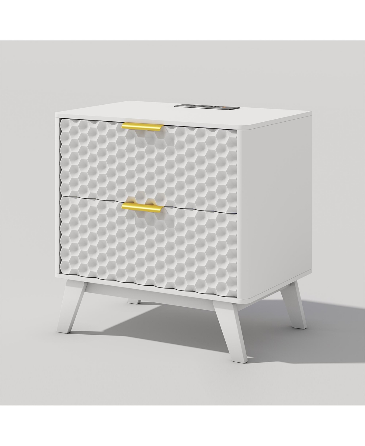 Click here for Vlsrka 23.6-Inch Wide 2-Drawer Nightstand with Bui... prices